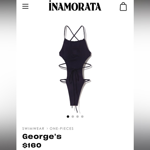 iNAMORATA | Swim | Inamorata Georges Black Swimsuit | Poshmark